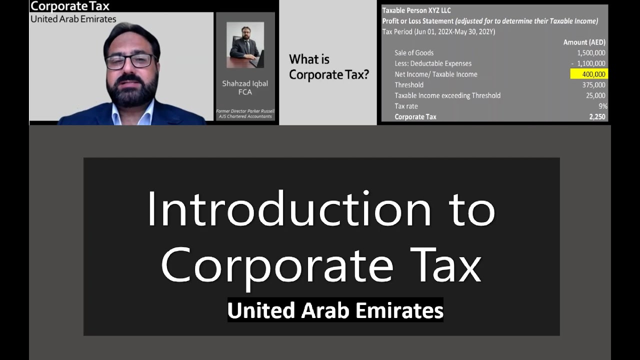 Introduction to Corporate Tax - United Arab Emirates (UAE) #tax # ...