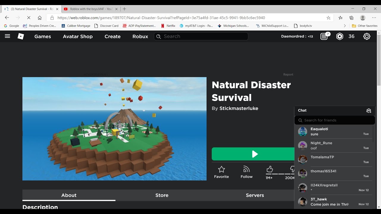 Roblox Nature Disaster Dome - YouTube
