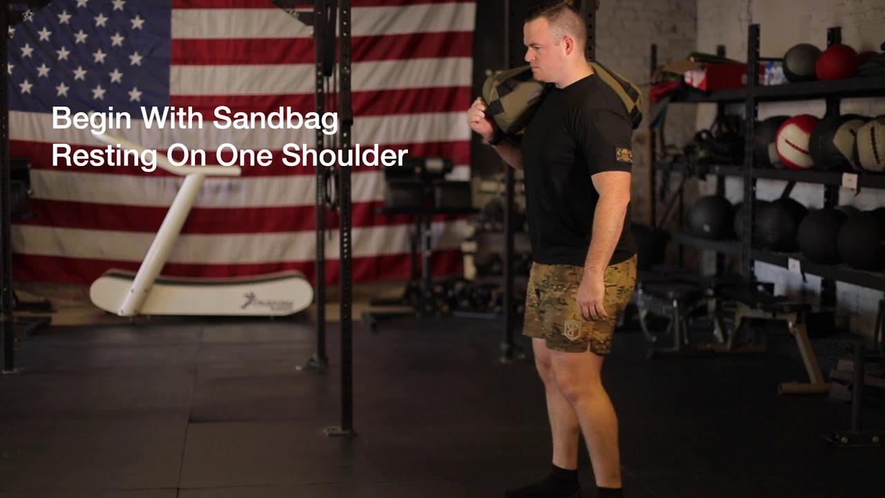Sandbag Walking Lunges - YouTube