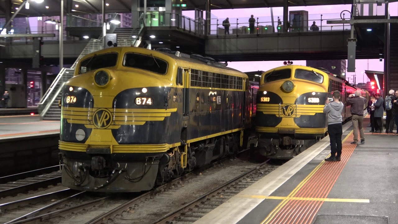 4K A 1980s Victorian Railways Scene at Southern Cross Station in 2019 ...