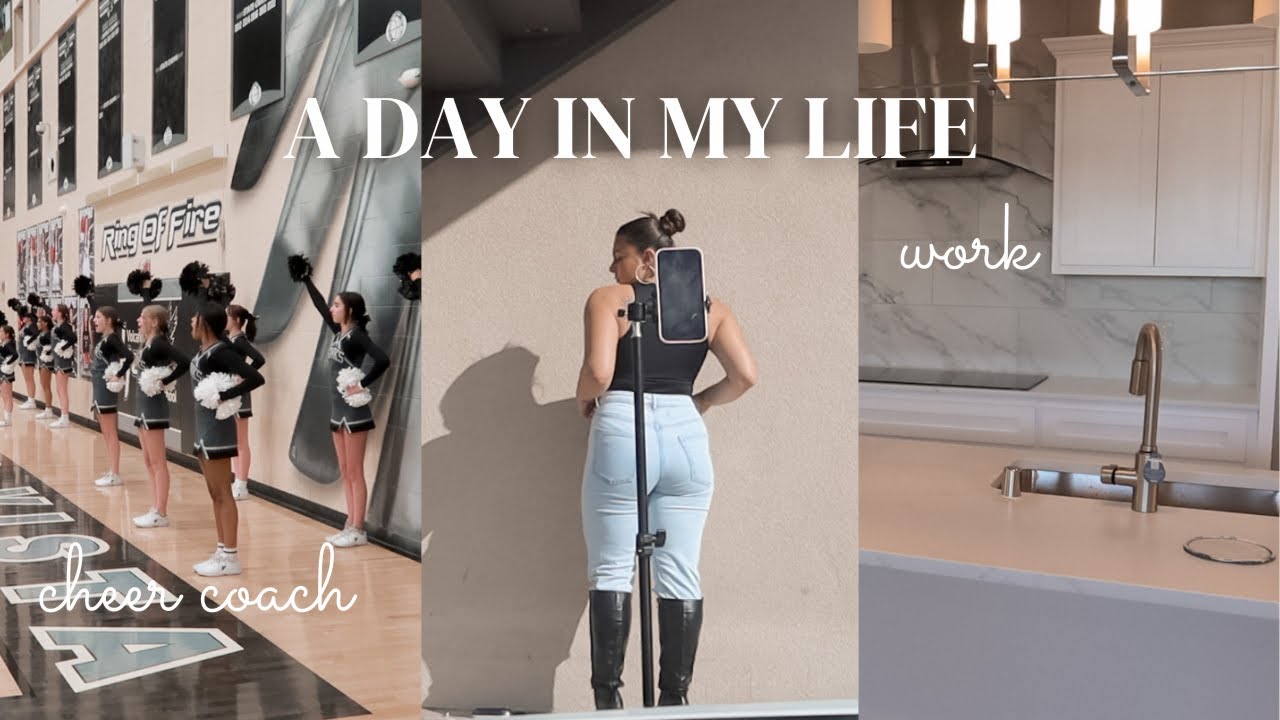VLOG: work, taking pictures alone, cheerleading coach, stock-up haul ...