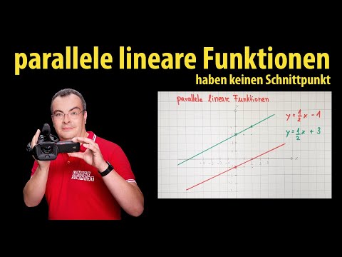 parallele lineare Funktionen haben keinen Schnittpunkt | Lehrerschmidt
