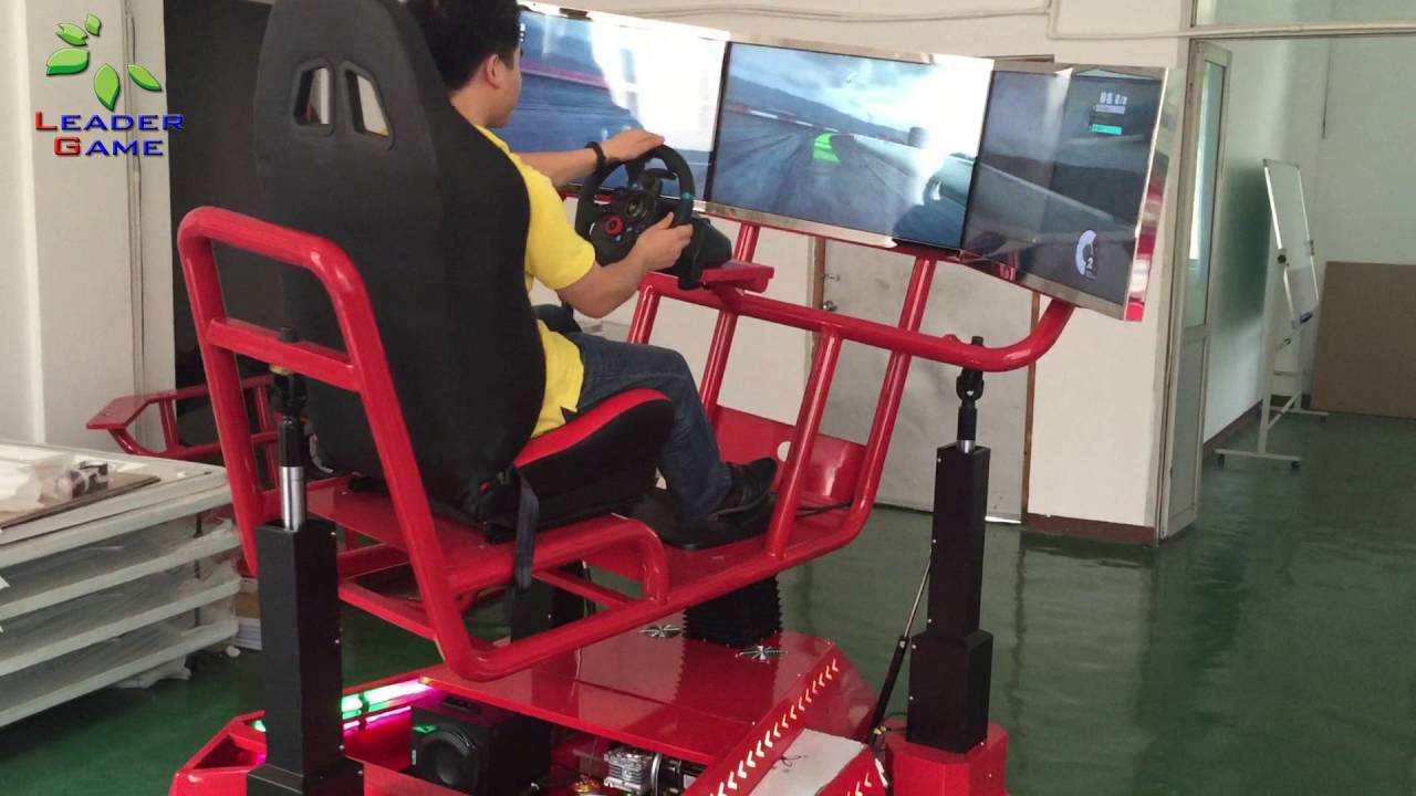 virtual reality VR racing driving simulator game machine video-001 ...
