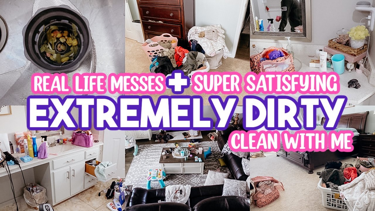 2022🌟 EXTREMELY DIRTY CLEAN WITH ME-WHOLE HOUSE CLEANING MOTIVATION ...