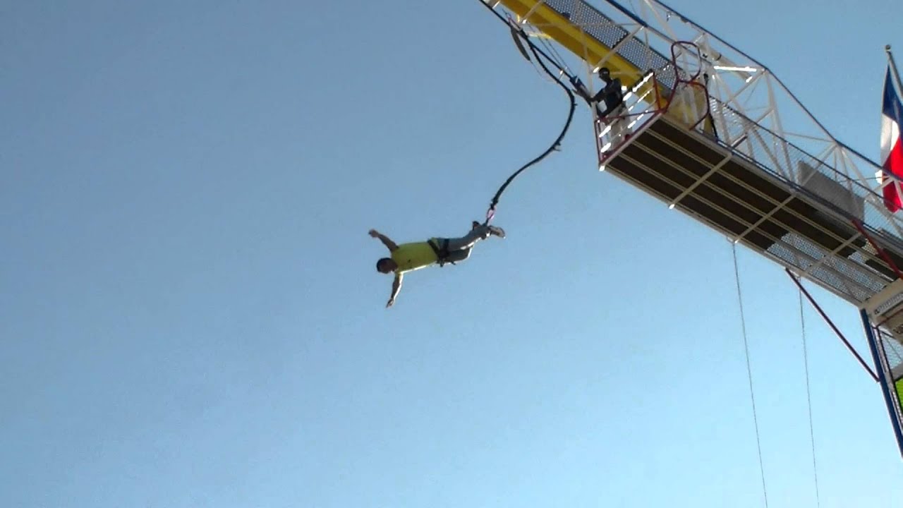 Bungee Jump and 130 Foot Free Fall Drop Into A Net - YouTube