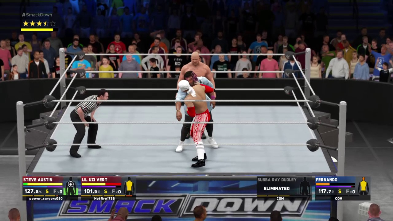 WWE 2K17 2v2 tornado tag with my boy power - YouTube