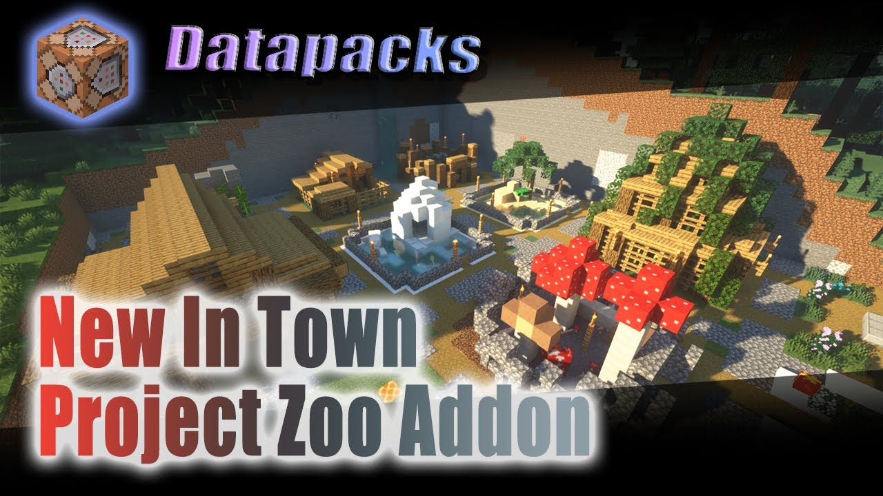 Minecraft Datapacks 1.16: Project Zoo (New In Town Addon) - YouTube