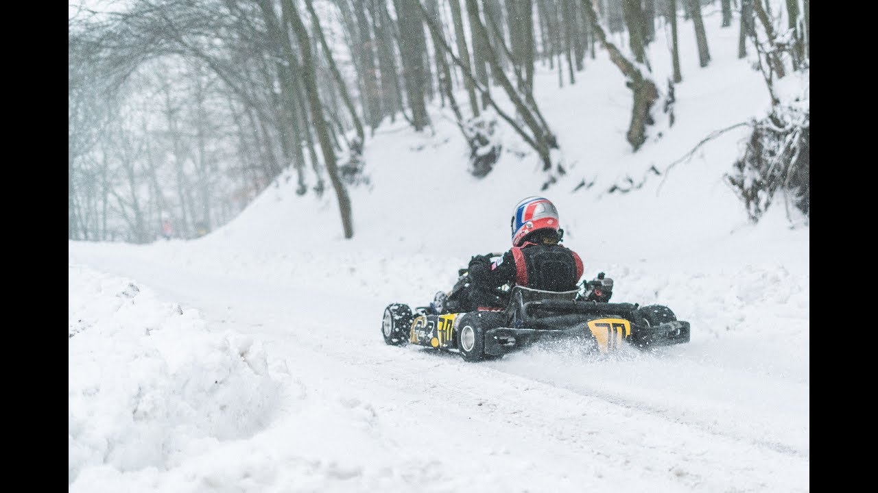 CRAZY WINTER ICE KARTING - YouTube
