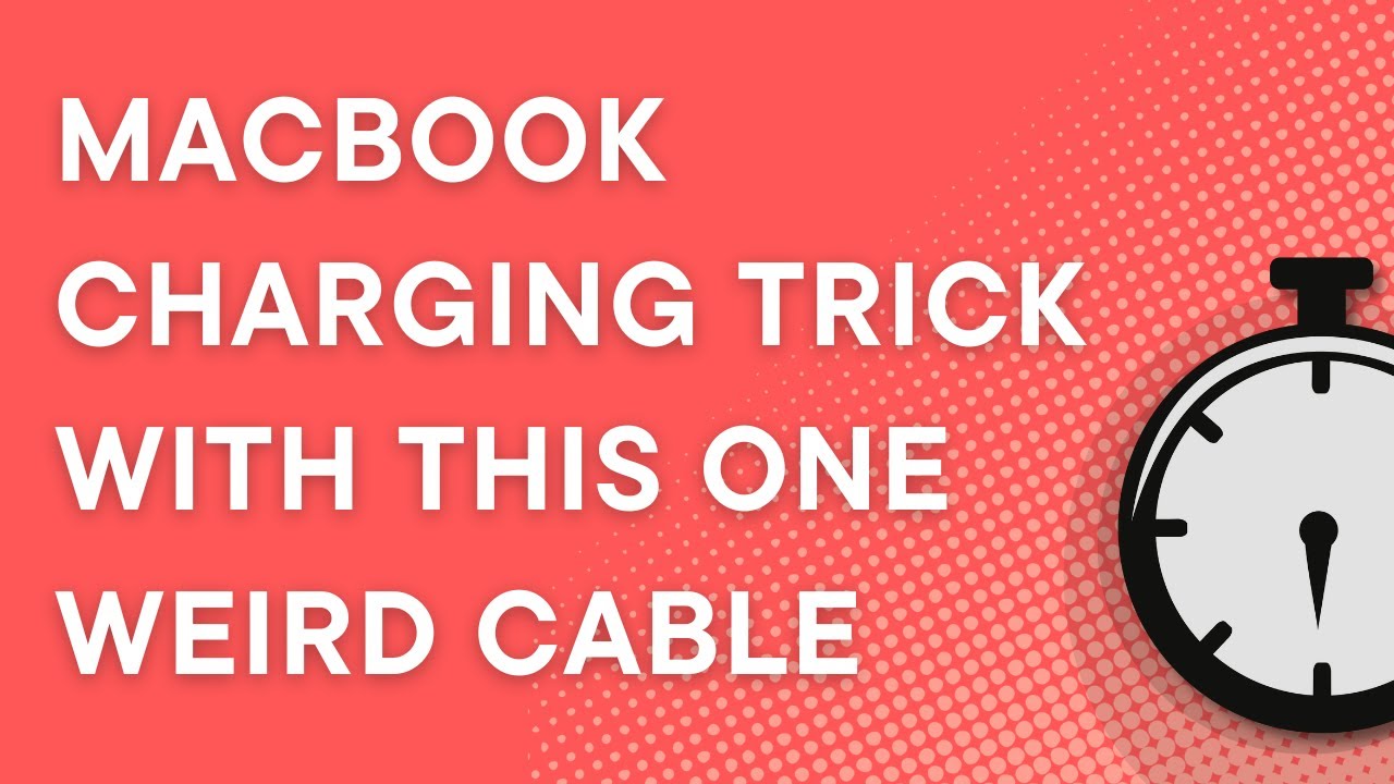 MacBook charging trick with this one weird cable (Mac tip for beginners ...