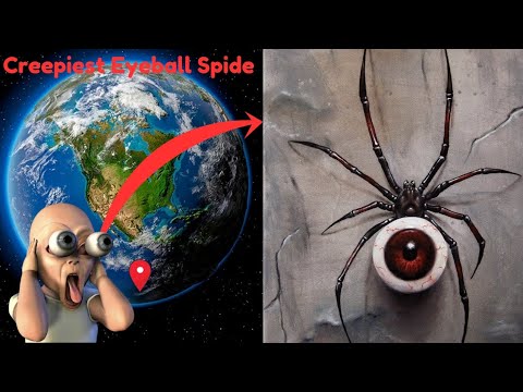 🤯I Found Creepiest Eyeball Spider in Real Life On Google Earth and ...