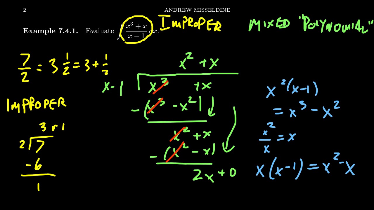Long Division And Integration YouTube Long Division And Integration YouTube