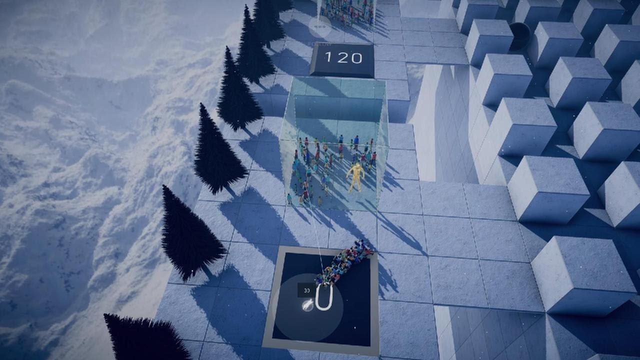 HUMANITY Grid Runner solution all goldies rescued - YouTube