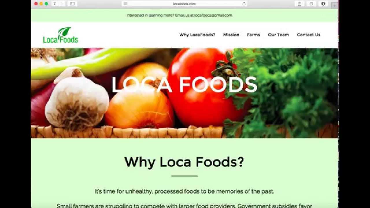 Loca Foods Demo Final - YouTube