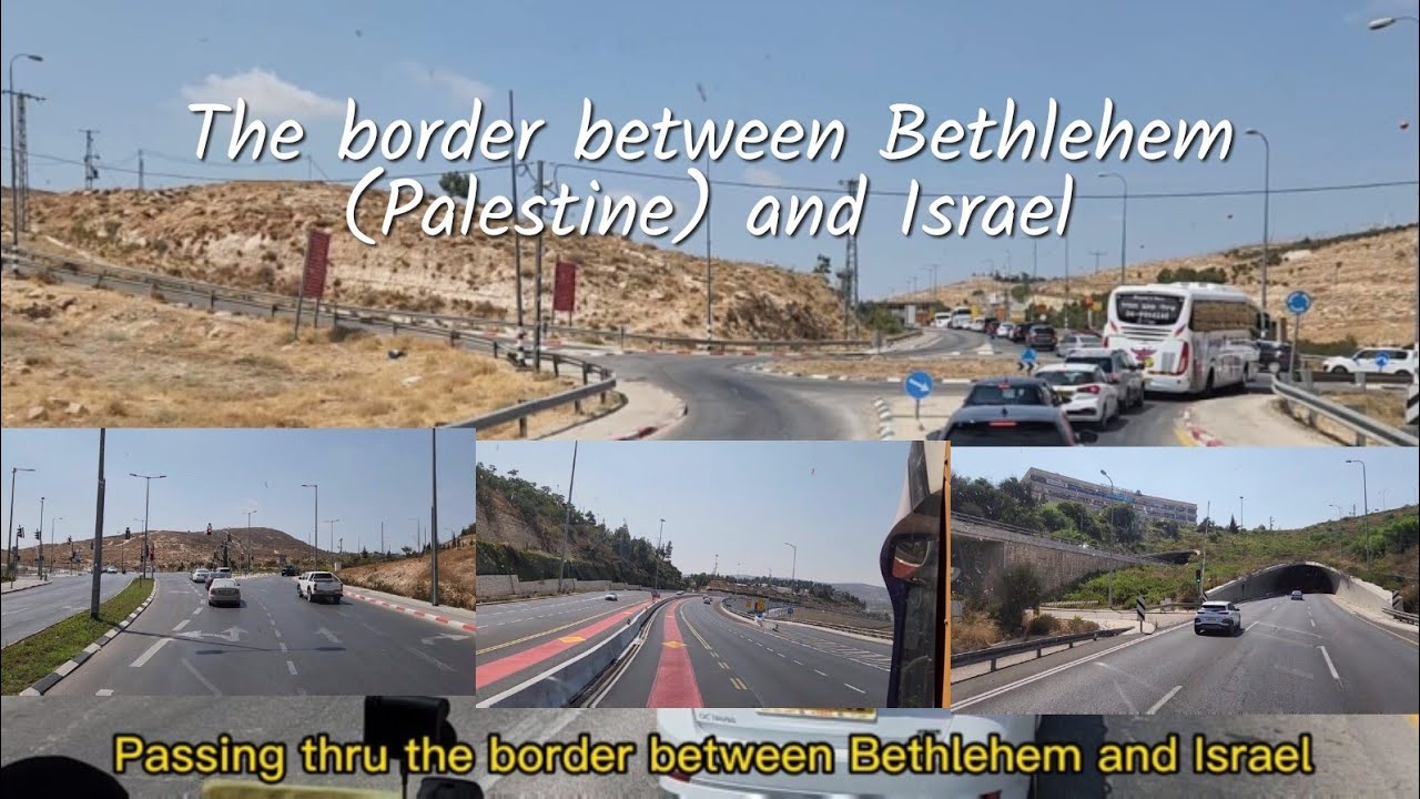 Border between Palestine going to Israel || Bethlehem border|| south to ...