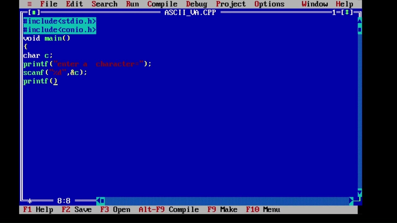 ASCII VALUE CODE YouTube ASCII VALUE CODE YouTube