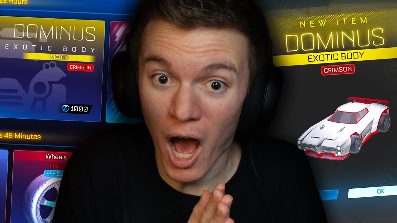 CRIMSON DOMINUS IN THE ROCKET LEAGUE ITEM SHOP! - YouTube