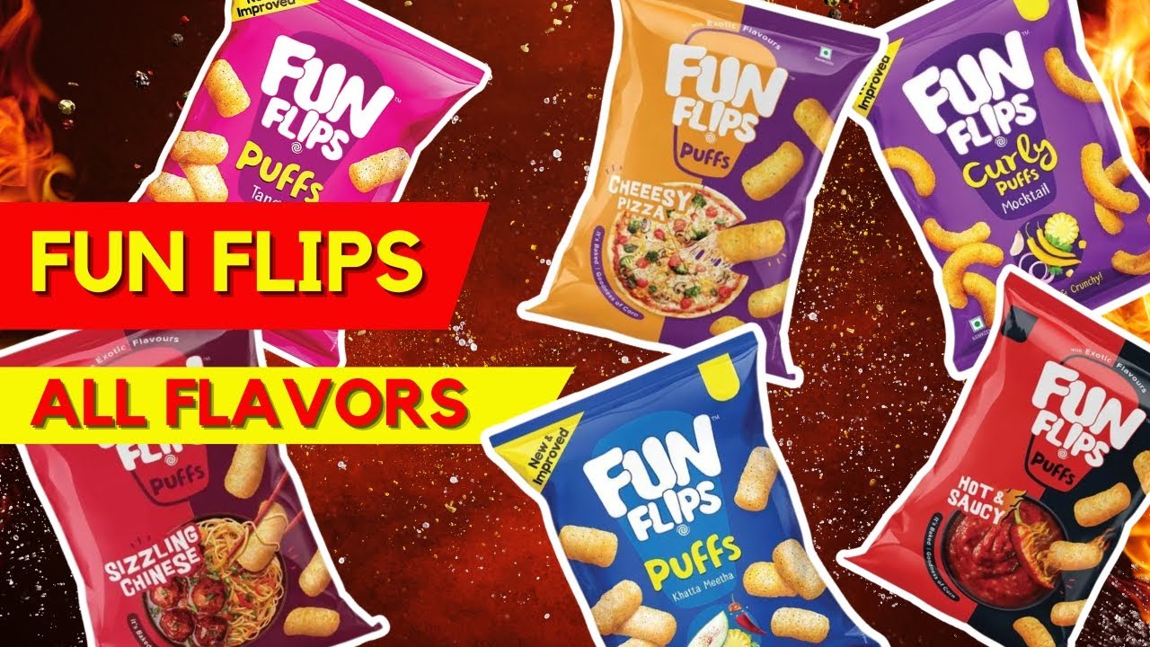 Trying All Flavors of Fun Flips Puffs | ASMR & Review - YouTube