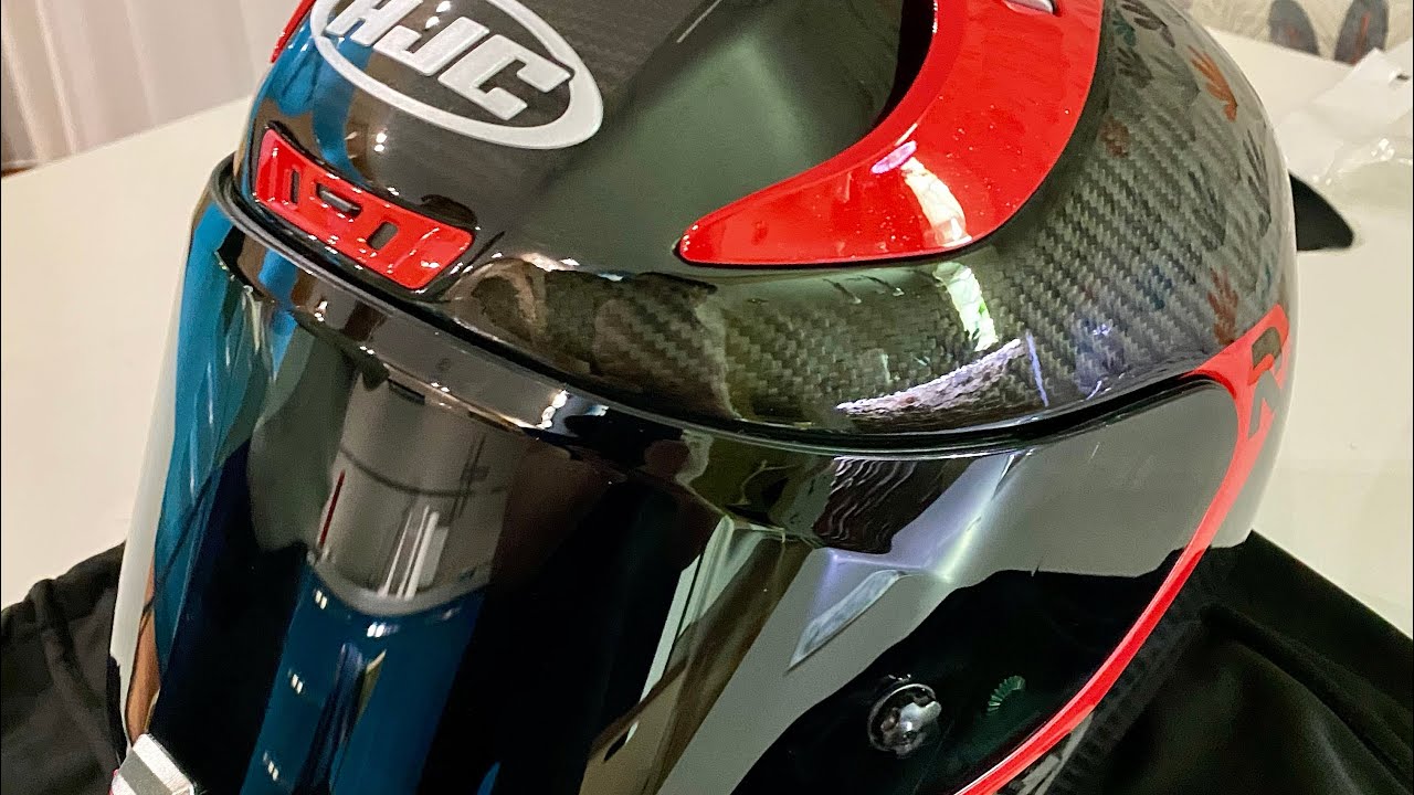 HJC RPHA 11 Carbon Bleer Black/Red обзор, распаковка - YouTube