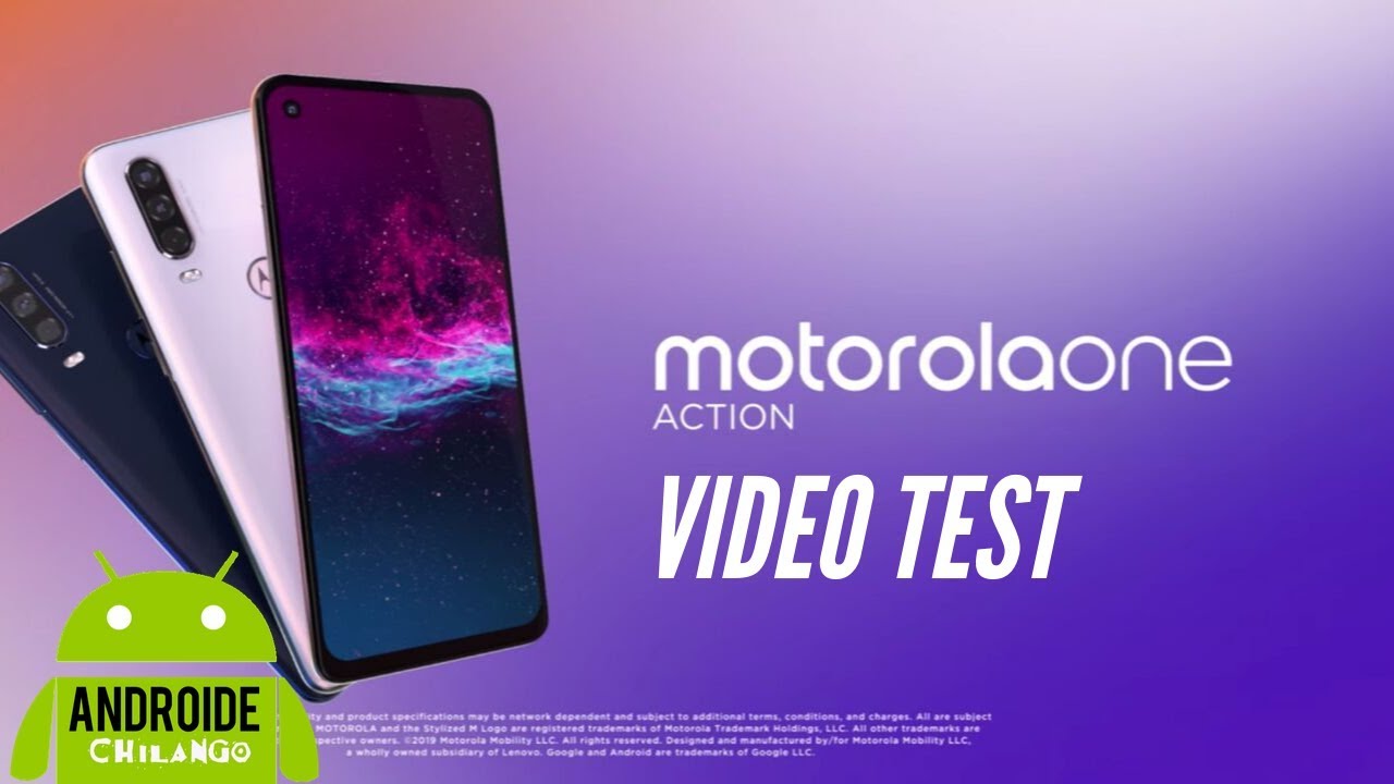 Camara test moto one action - YouTube