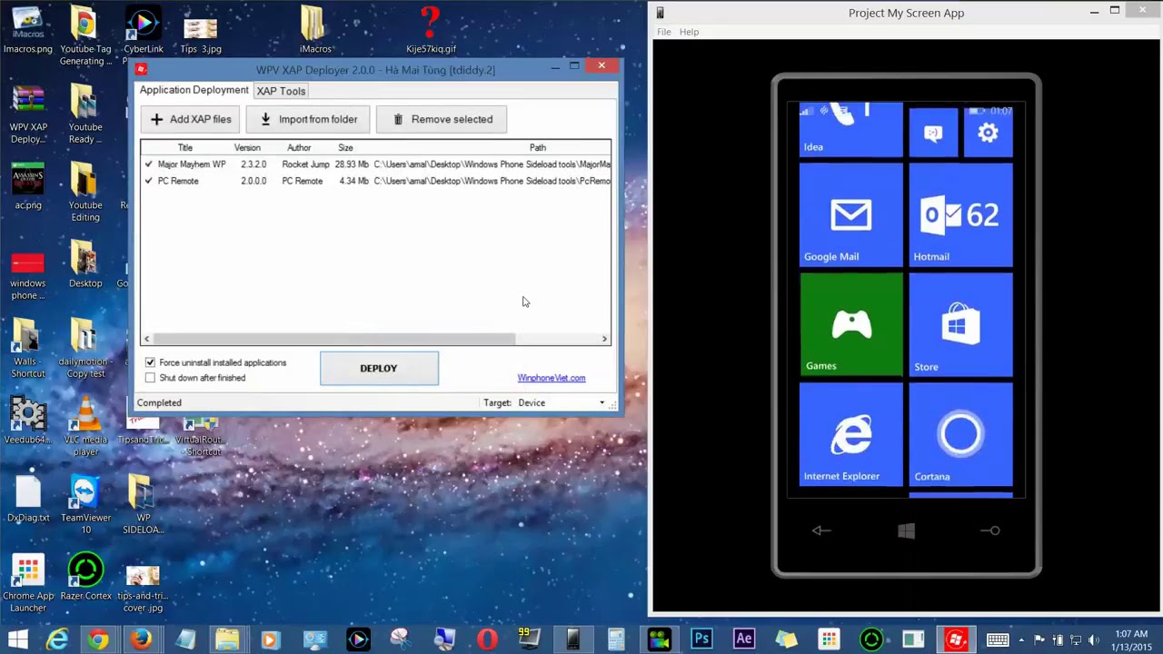 How To Install Sideload Any AppsGames On Any windows phone 88 1 Device ...