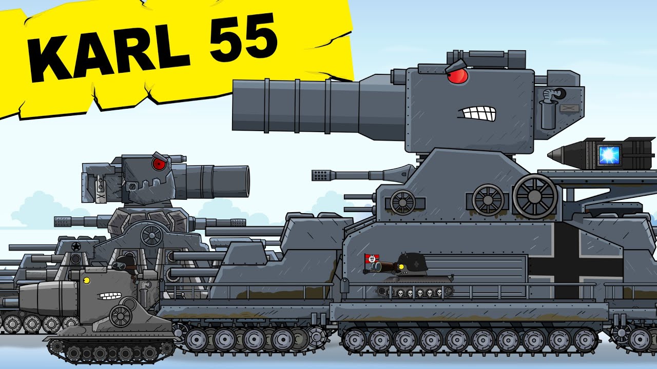 "Tank Evolution from Mini Karl to Karl 55" Cartoons about tanks - YouTube