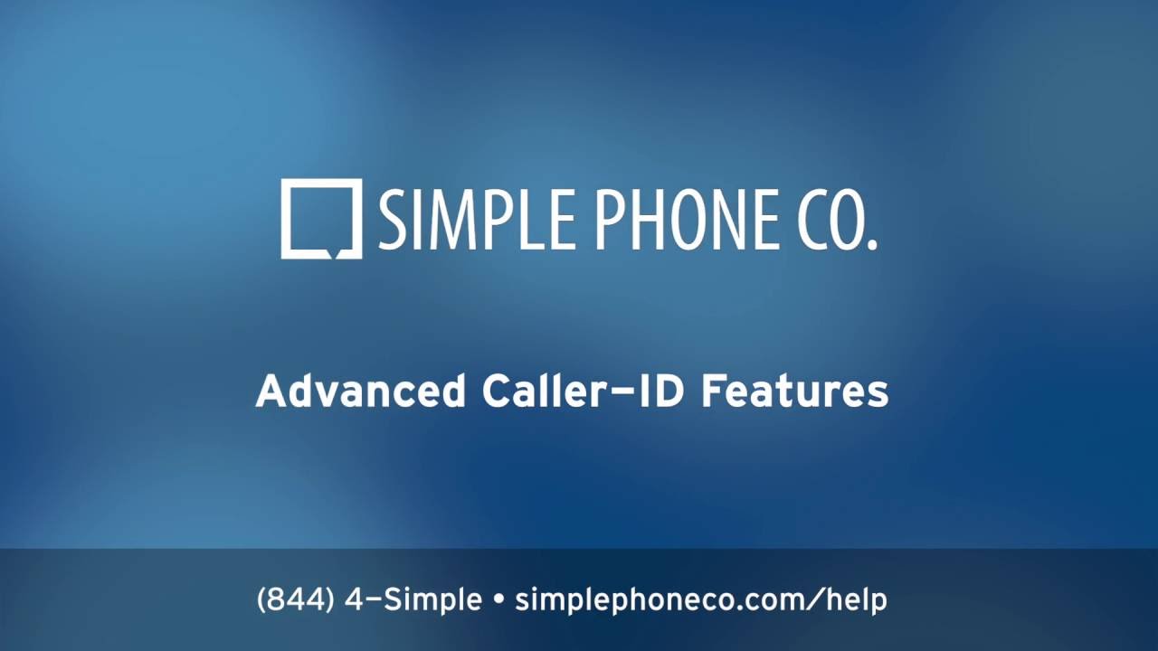 Advanced Caller-ID Features - YouTube