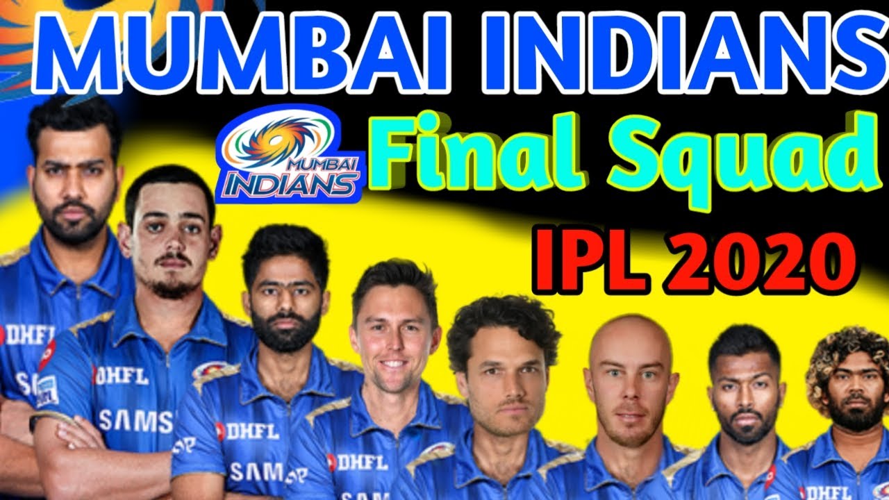 IPL 2020 MUMBAI INDIANS FULL SQUAD | Mumbai Indians full players list ...