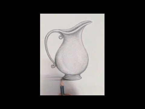How to draw a Jug drawing with pencil shading ️ || realistic pencil ...