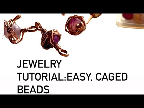 Jewelry Tutorial: Easy Caged Beads - YouTube