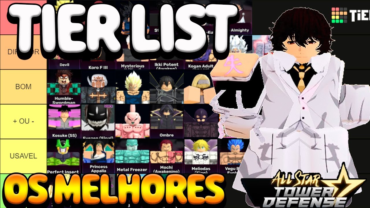 TIER LIST MELHORES PERSONAGENS ALL STAR TOWER DEFENSE - YouTube
