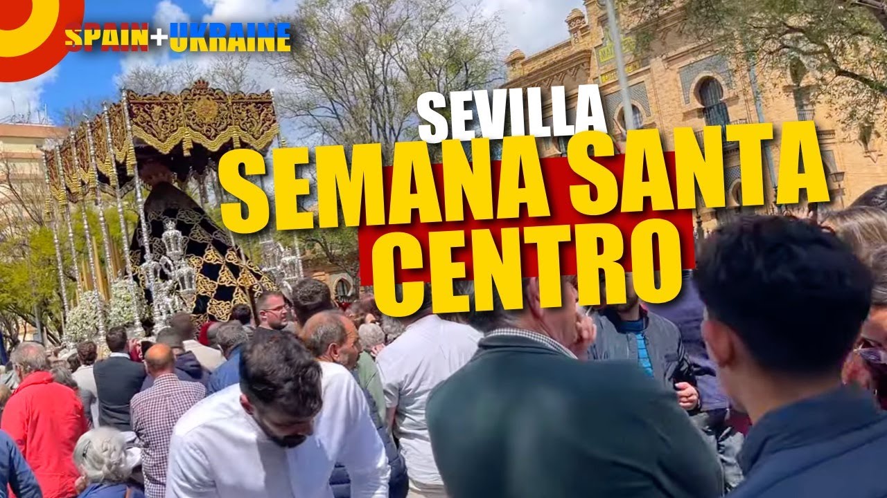 4K UHD. Holy Week Procession in Sevilla 🇪🇸 Semana Santa Spain 2025 ...