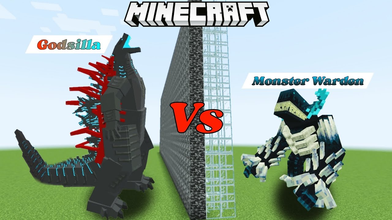 Minecraft Godzilla Vs Monster Warden Warden Godzilla Ke Samne tik ...