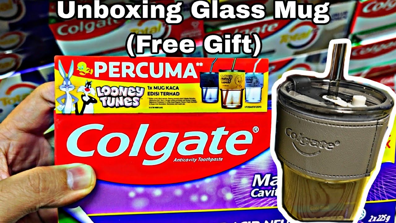 Unboxing Free Gift Glass Mug For Every Purchase Colgate Product ...