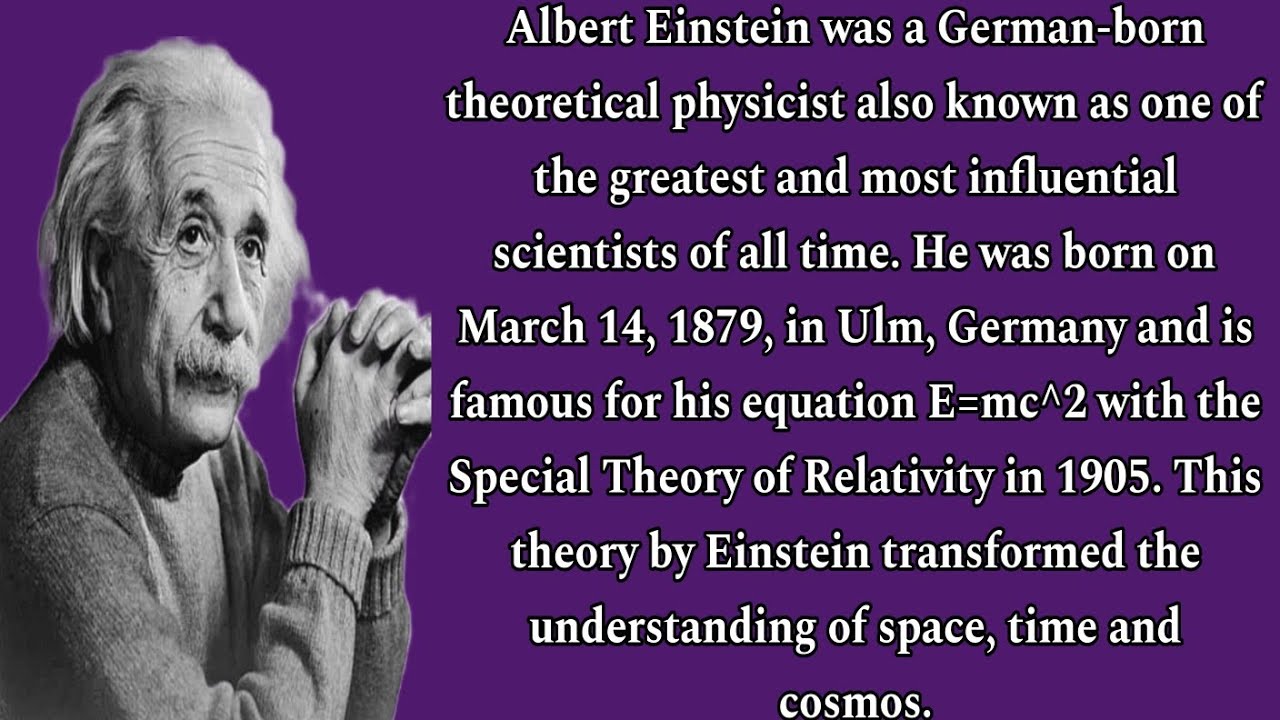 Facts about Albert Einstein in English || Albert Einstein || Think Fast - YouTube