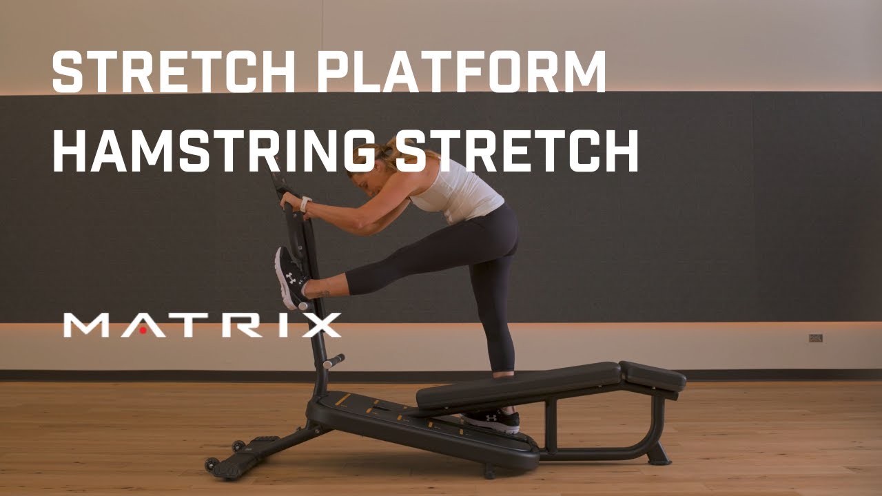 Hamstring stretch — upper bar — left - YouTube