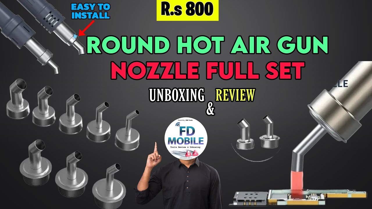 QUICK 861DW & SOGON SMD 2020D MOR HOT AIR GUN ROUND NOZZLE & REVIEW @FD ...