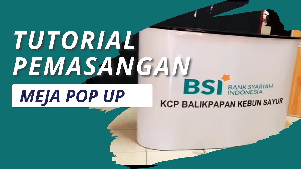 TUTORIAL PEMASANGAN MEJA POP UP - YouTube