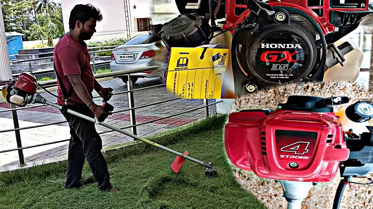 Honda GX 35 (4 Stroke) Brush Cutter Machine | Grass Cutting Machine # ...