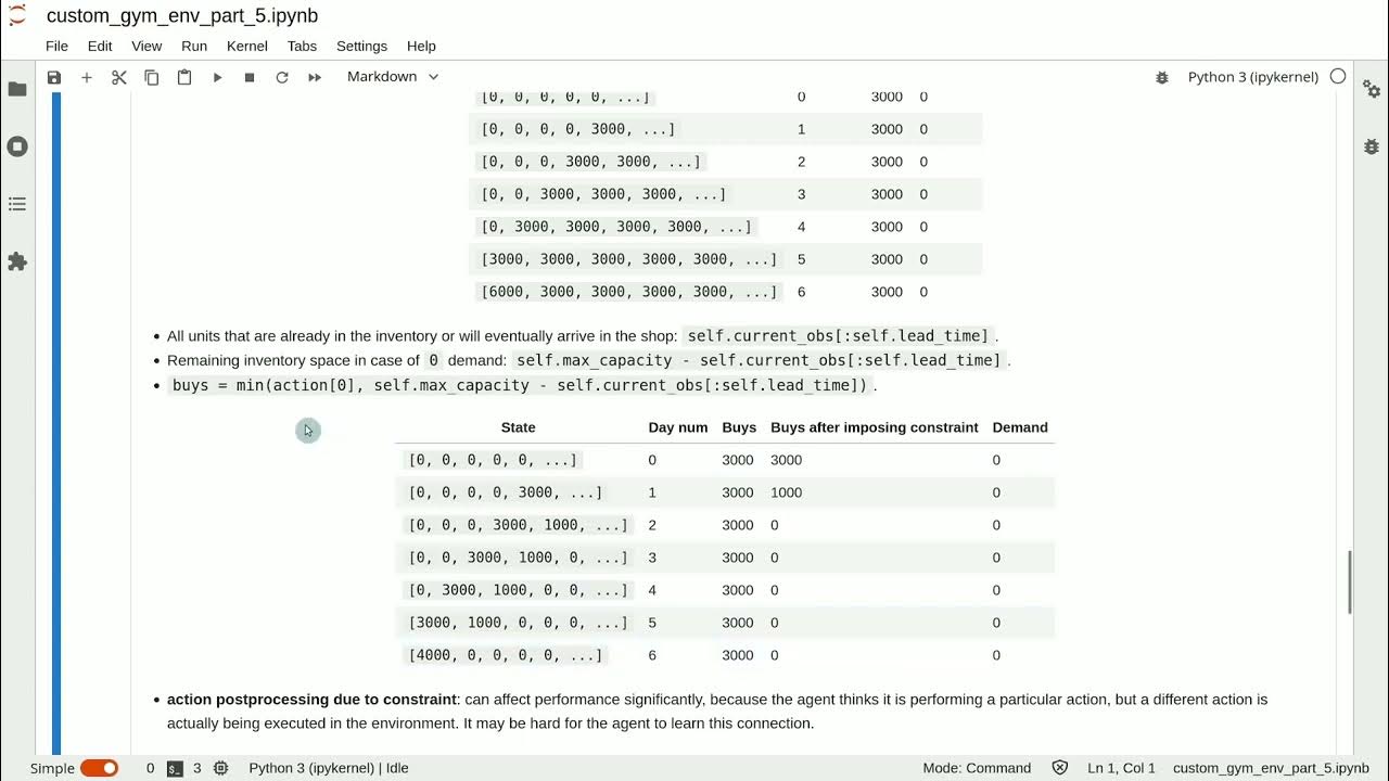 How to Implement a Custom Gym Environment Part 5: Testing the step ...