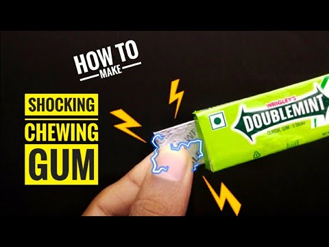 How to make shocking chewing gum - YouTube