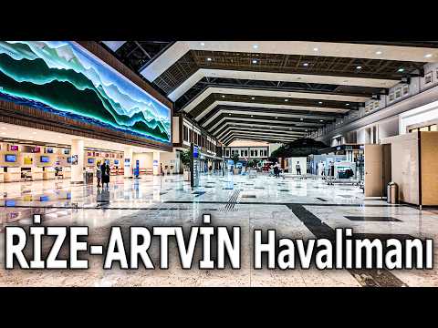 Rize - Artvin Havalimanı Yürüyüş Turu | Explore Rize Airport in 4k