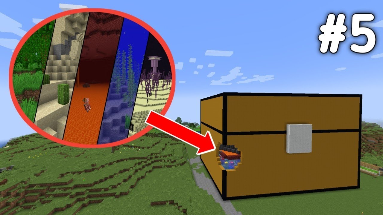 Gw Membuat Chest Raksasa Berisi Semua Biome Di Minecraft Survival - YouTube