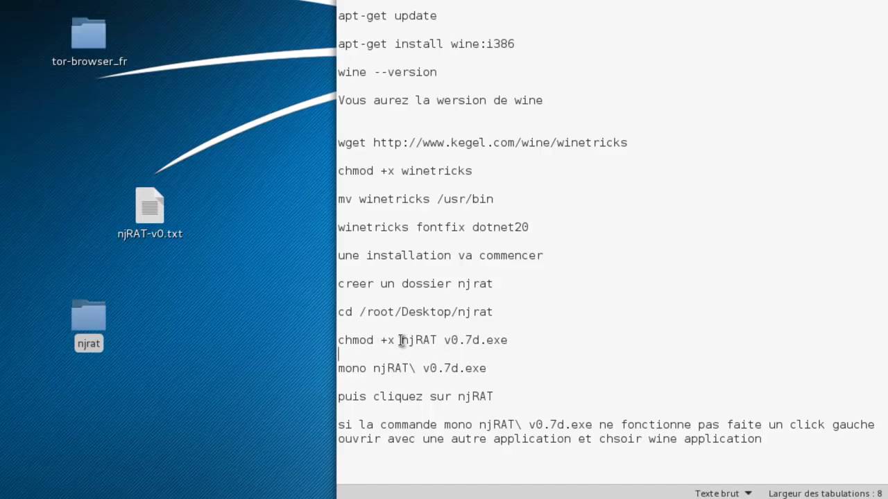 Install njRAT On kali sana 2.0 - setup njRAT on kali linux 2.0 / 2016 ...