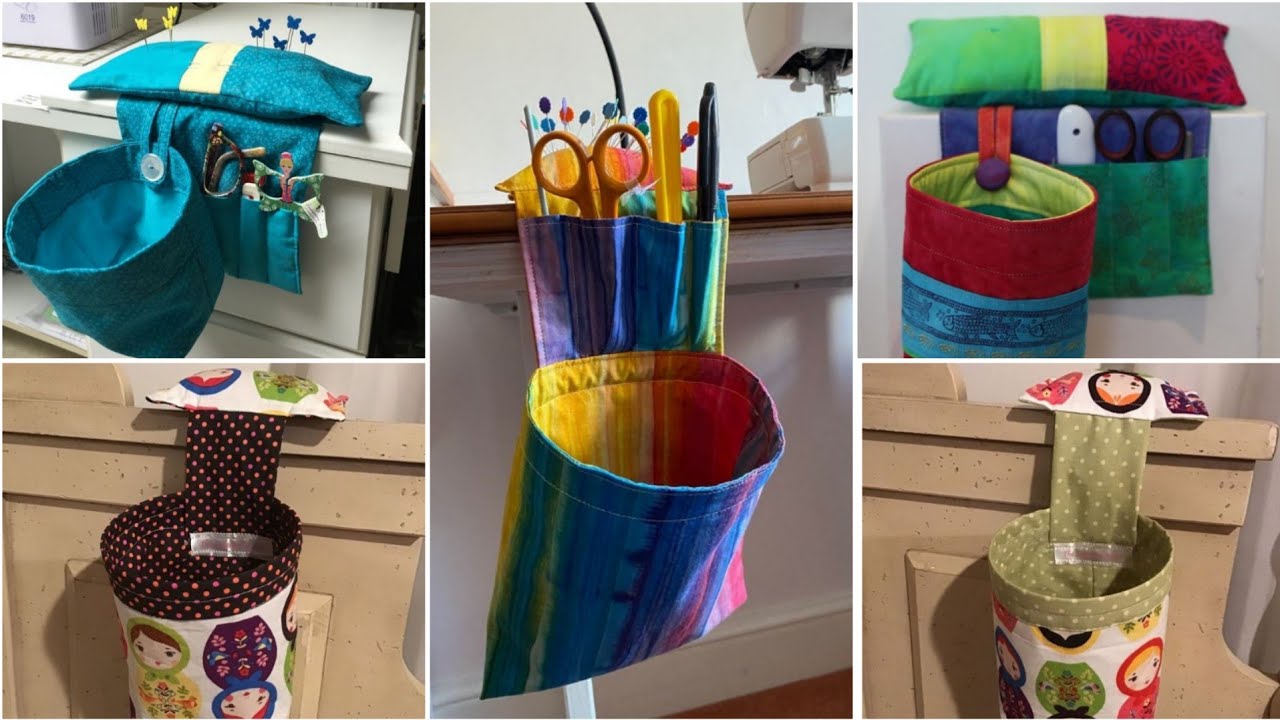 New pattern quilted fabric thread catcher by pop up fashion 🌺 - YouTube