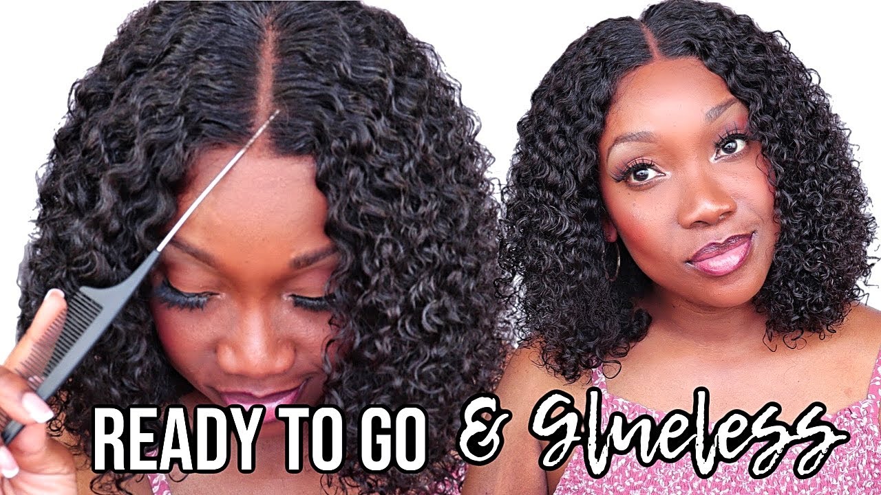 OKAY GLUELESS READY TO GO Wig! LuvMe Hair BREATHABLE CAP KINKY CURLY ...