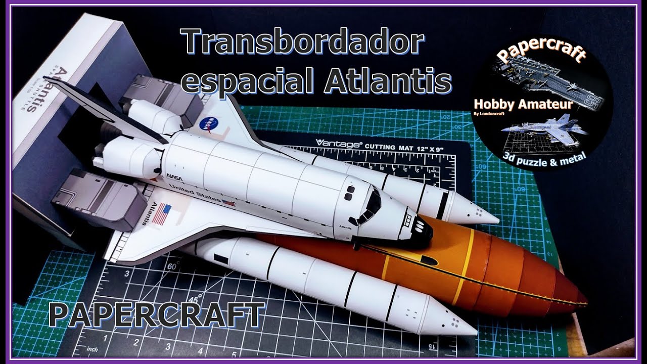 Plantilla De Papel Del Transbordador Espacial Juego De Troqueles De
