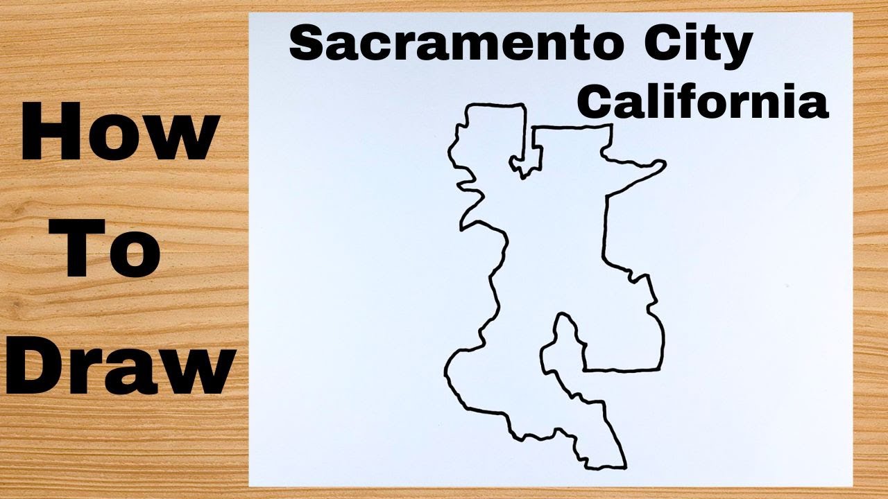 Drawing Sacramento City Map - United States - YouTube