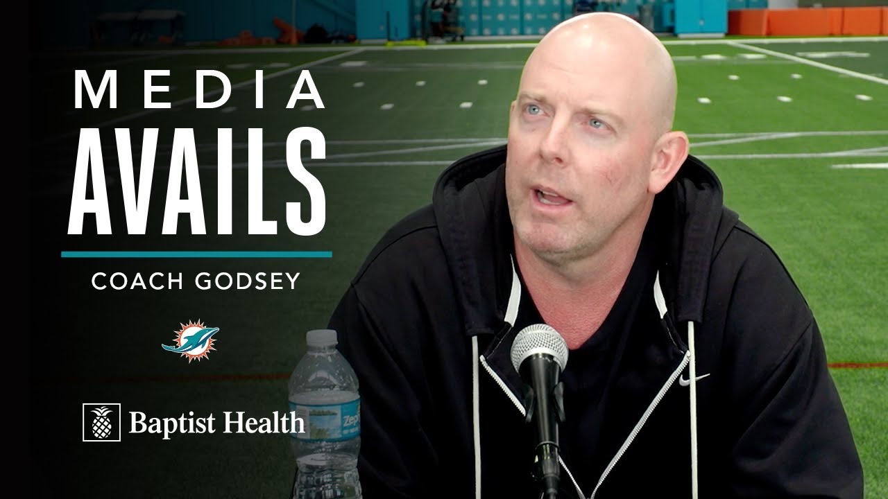 Coach Godsey meets with the media | Miami Dolphins - YouTube