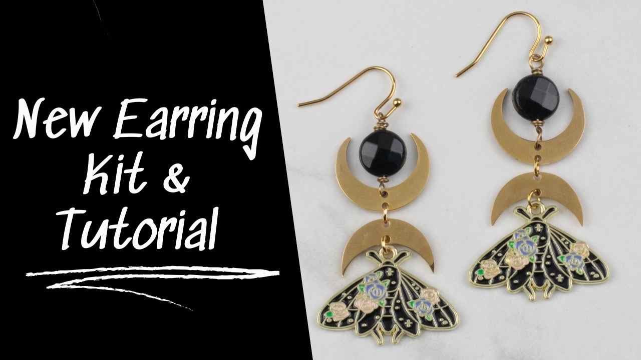 Luna Moth Earring Kit and Tutorial - YouTube