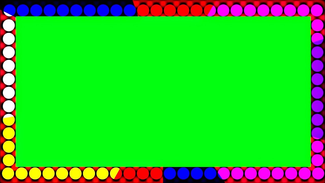 colorful green screen frame | video effect HD full Video Colour Frame ...